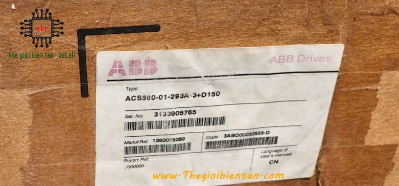 Biến tần ABB ACS880 160kw ACS880-01-293A-3+D150 - Thế Giới Biến Tần